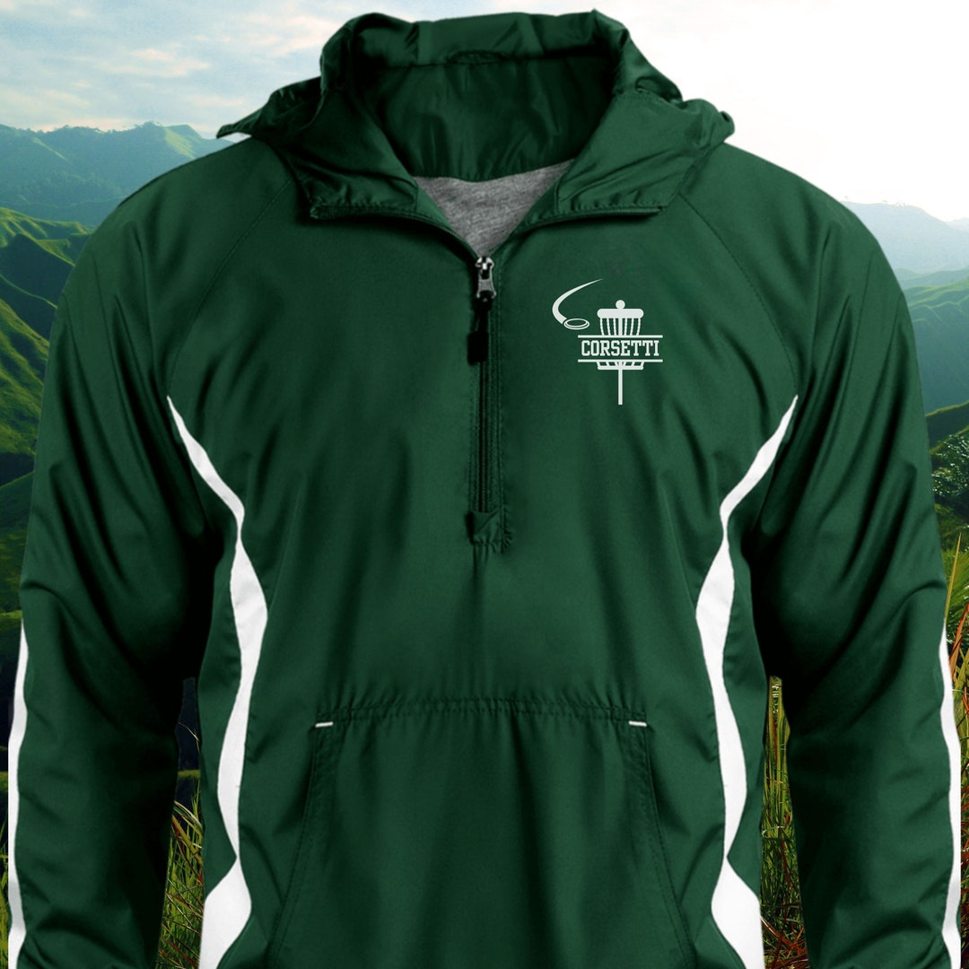 Personalized Disc Golf Jacket, Custom Half-zip Anorak, Custom Disc Golf ...