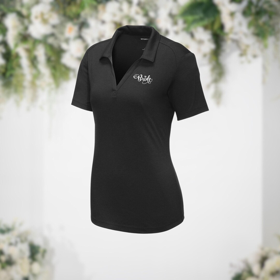 Personalized Bride Polo, Custom Bridesmaid Polo, Wedding Golf Polo ...