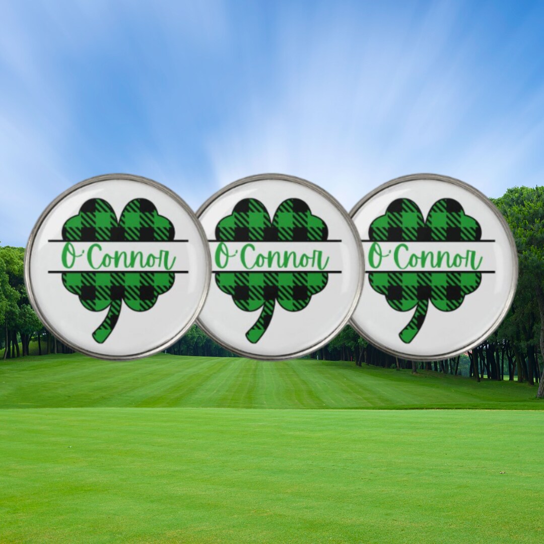 St. Patrick's Day Ball Markers, Personalized Golf Ball Markers, Custom ...