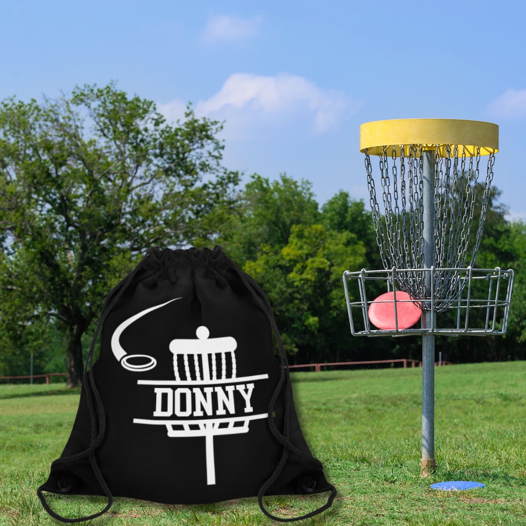 Custom Disc Golf Bag, Personalized Drawstring Disc Golf Bag ...