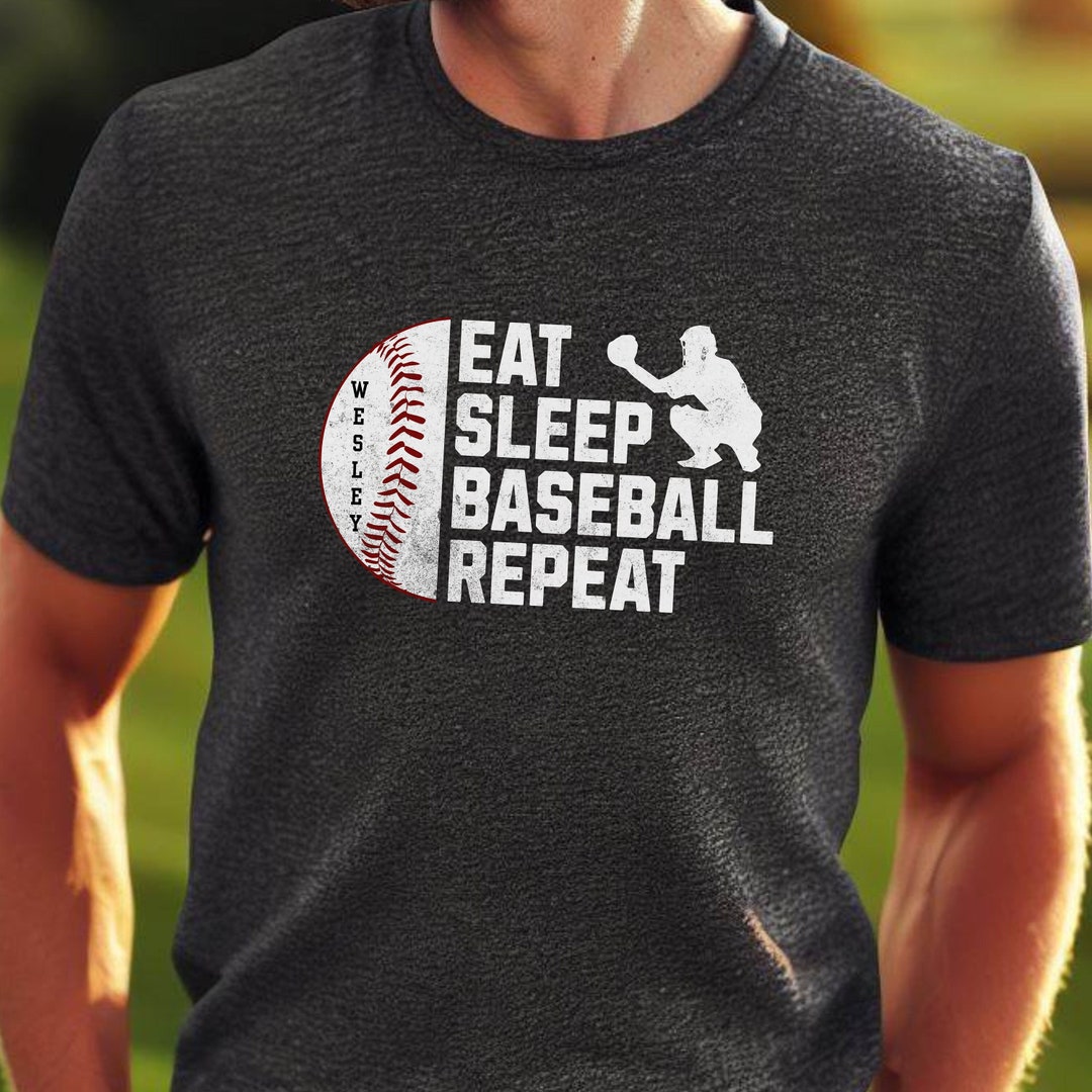 Men's Custom Baseball T-shirt, Personalized Baseball Shirt, Tshirt for ...