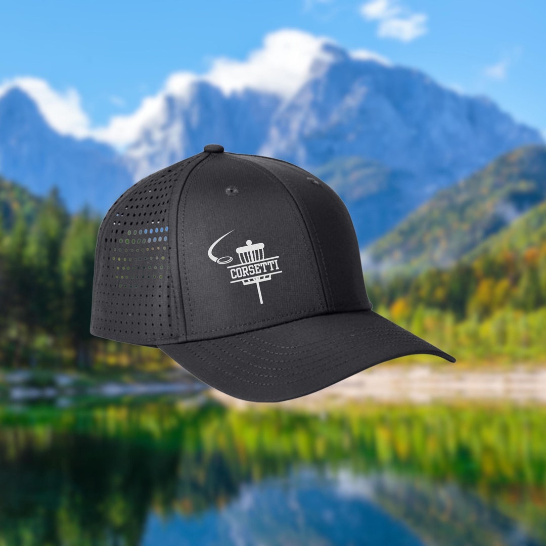 Personalized Perforated Disc Golf Hat, Custom Cap, Custom Disc Golf Hat ...