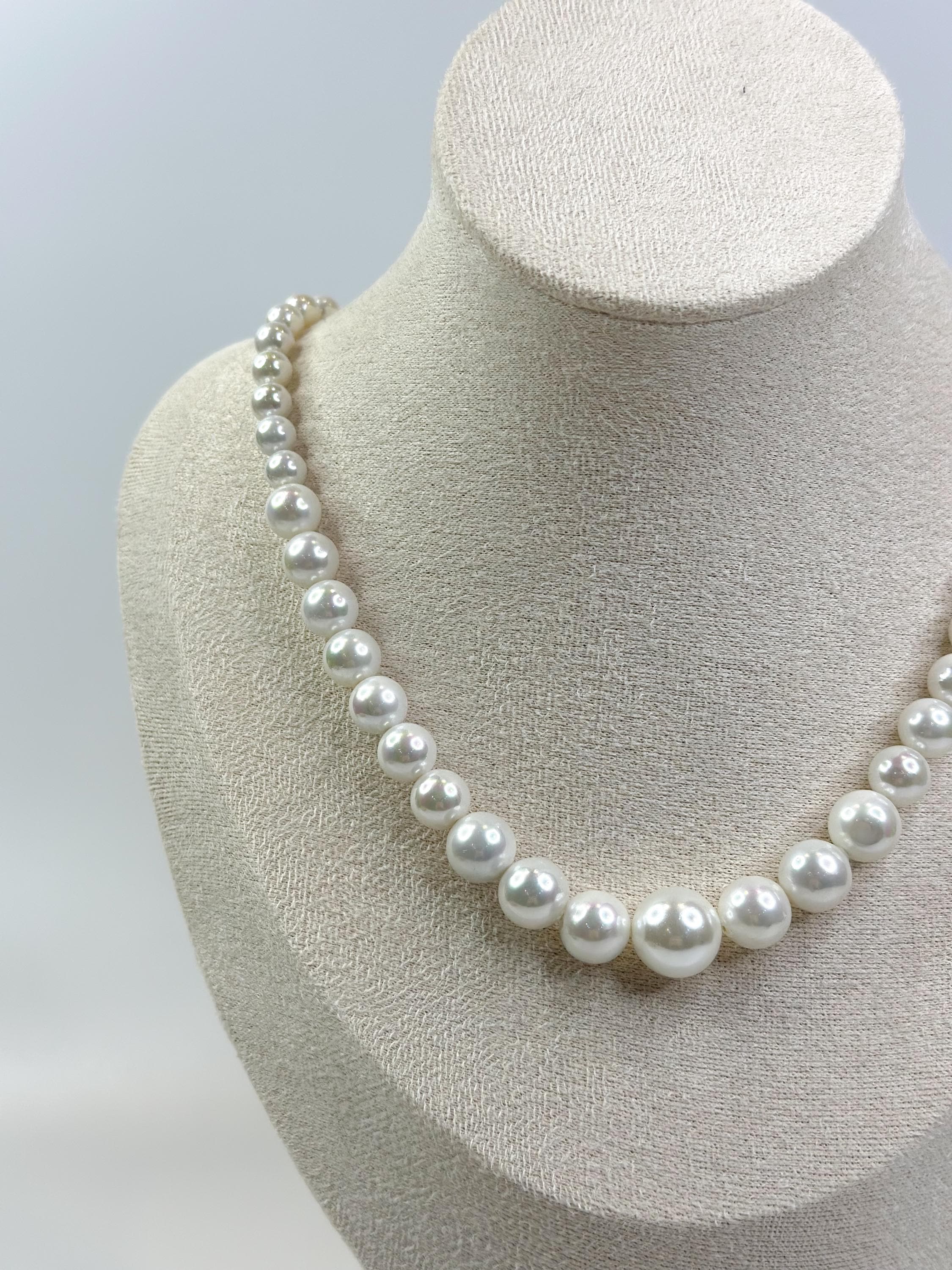Ohrid Pearl Necklace, Dainty Pearl Necklace, Bridemaids Gift, Wedding ...