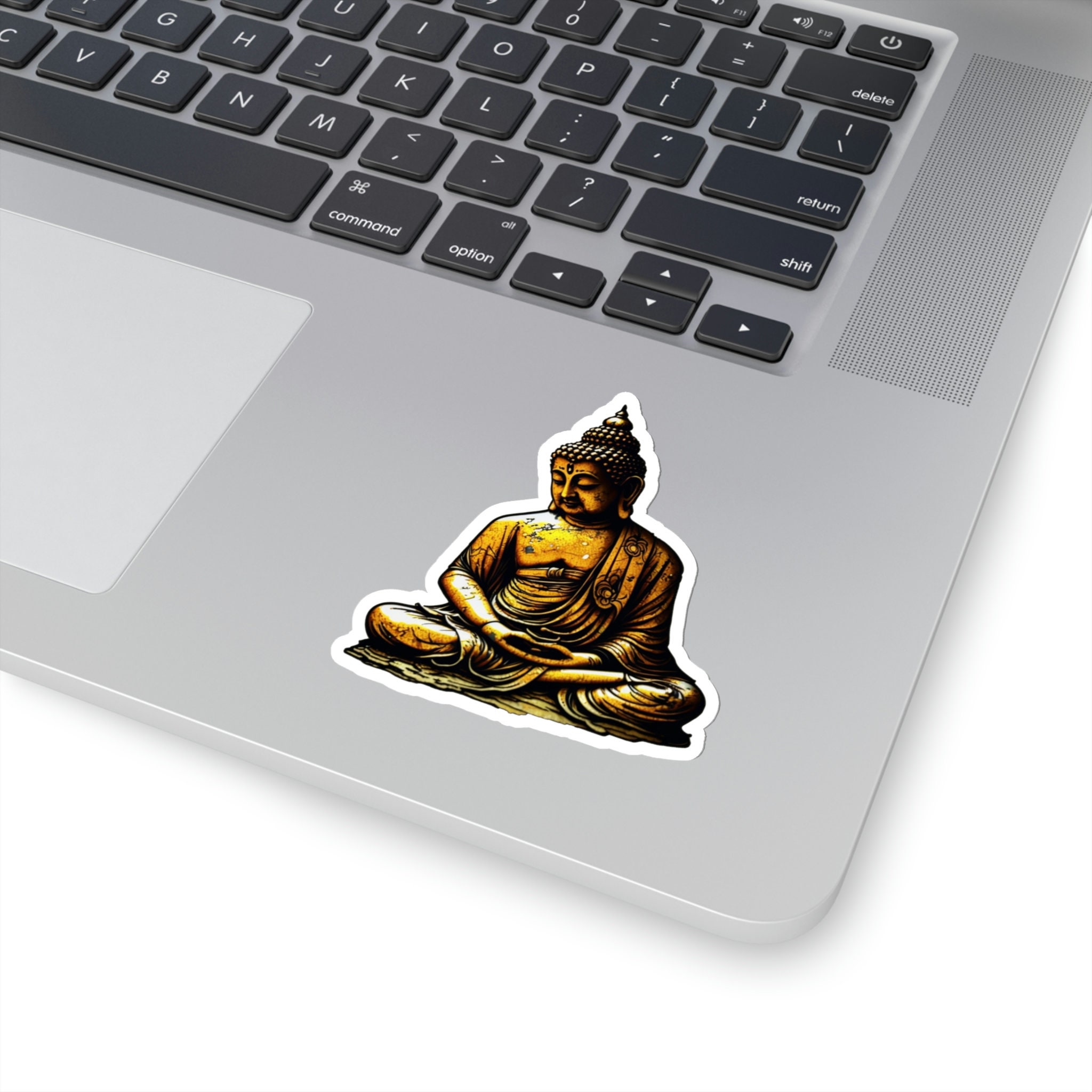Buddha Sticker Yoga Spiritual Peaceful Colorful Inspiring Water Bottle ...