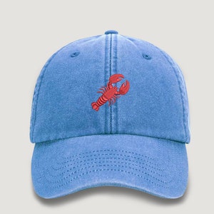 Lobster Vintage Hat, Embroidered Red Lobster Baseball Caps, Vintage ...
