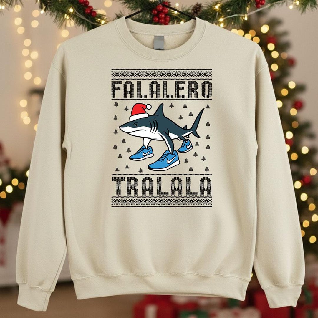 Falalero Tralala Italian Brainrot Funny Christmas Jumper, Meme Ugly ...