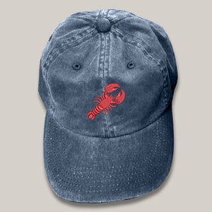 Lobster Vintage Hat, Embroidered Red Lobster Baseball Caps, Vintage ...