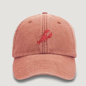 Lobster Vintage Hat, Embroidered Red Lobster Baseball Caps, Vintage ...