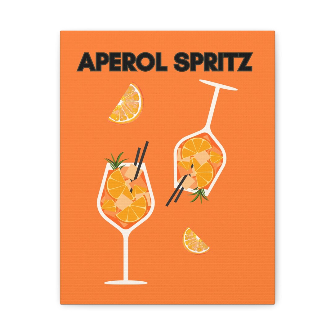 Aperol Spritz Wall Decor- Mini Bar - Etsy