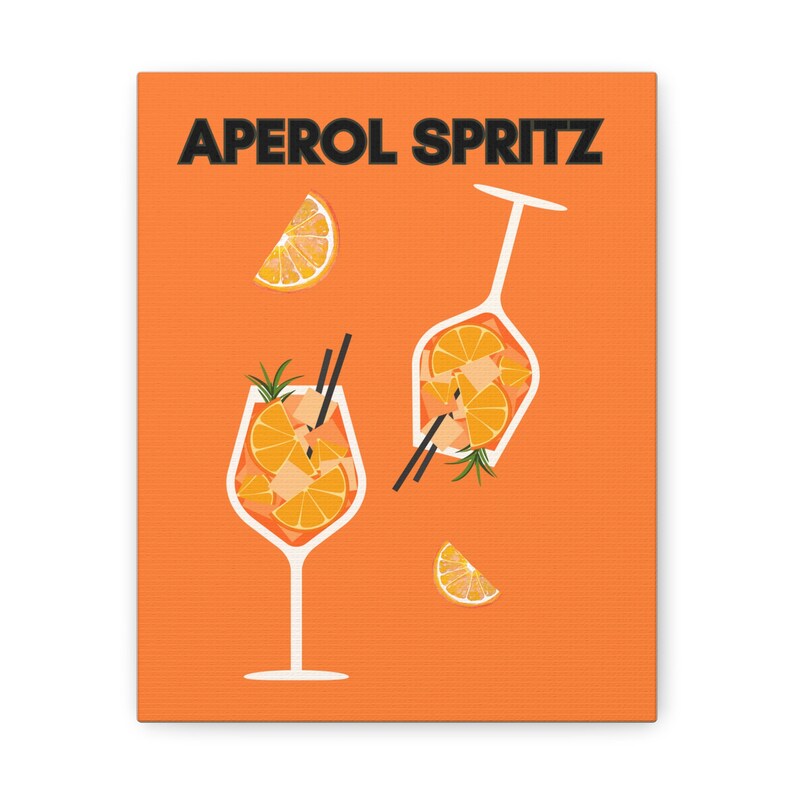 Aperol Spritz Wall Decor- Mini Bar - Etsy