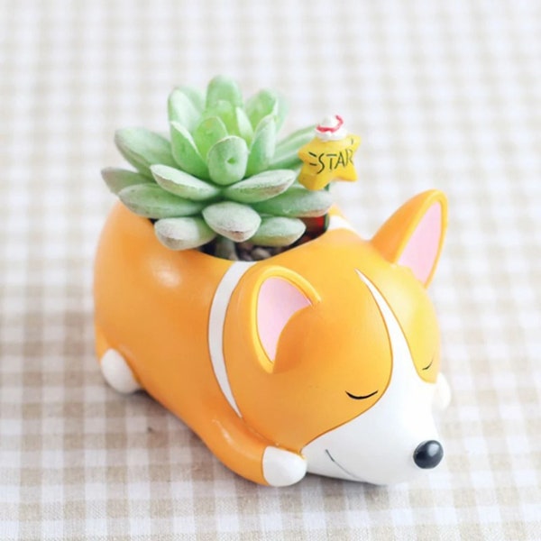 Corgi Planter - Etsy