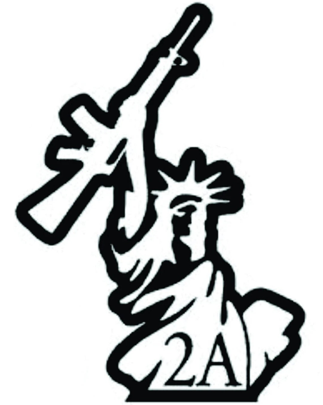 2nd Amendment Statue of Liberty Decal - Etsy