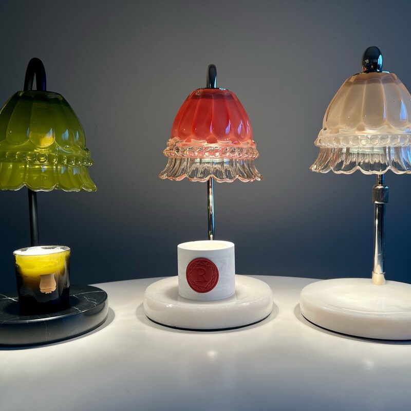 Glass Candle Lamp - Etsy