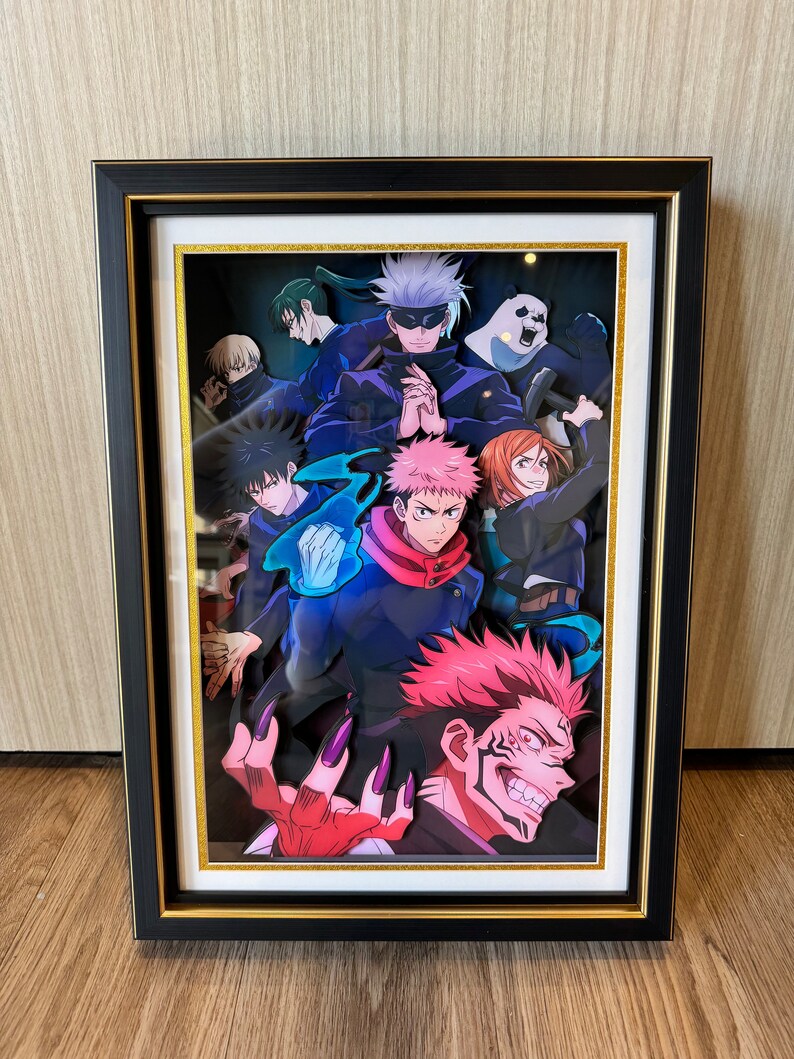 3D Handcrafted Anime Art, Japanese Anime Characters, Anime Lover Gift ...