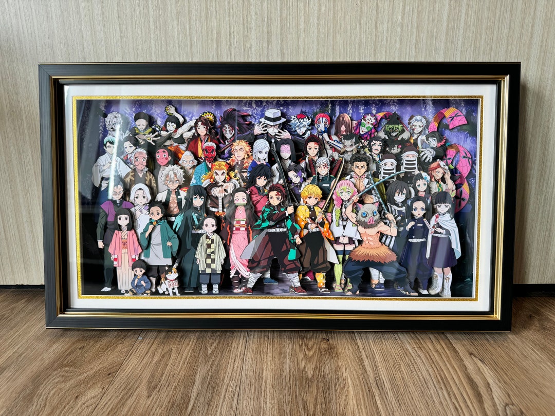 3D Handcrafted Anime Art, Japanese Anime Characters, Anime Lover Gift ...