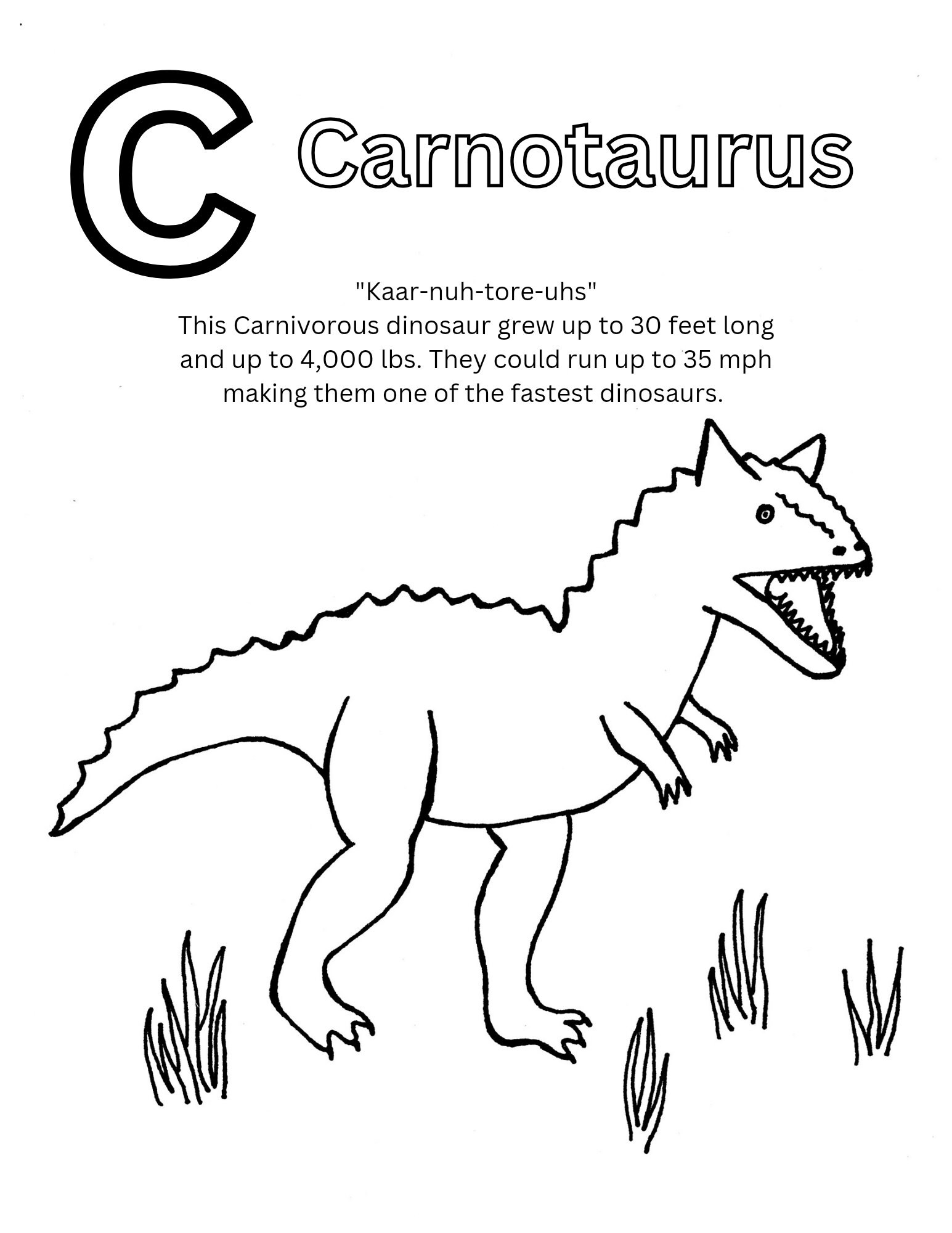 Dinosaur Alphabet Printable Coloring Pages - Etsy