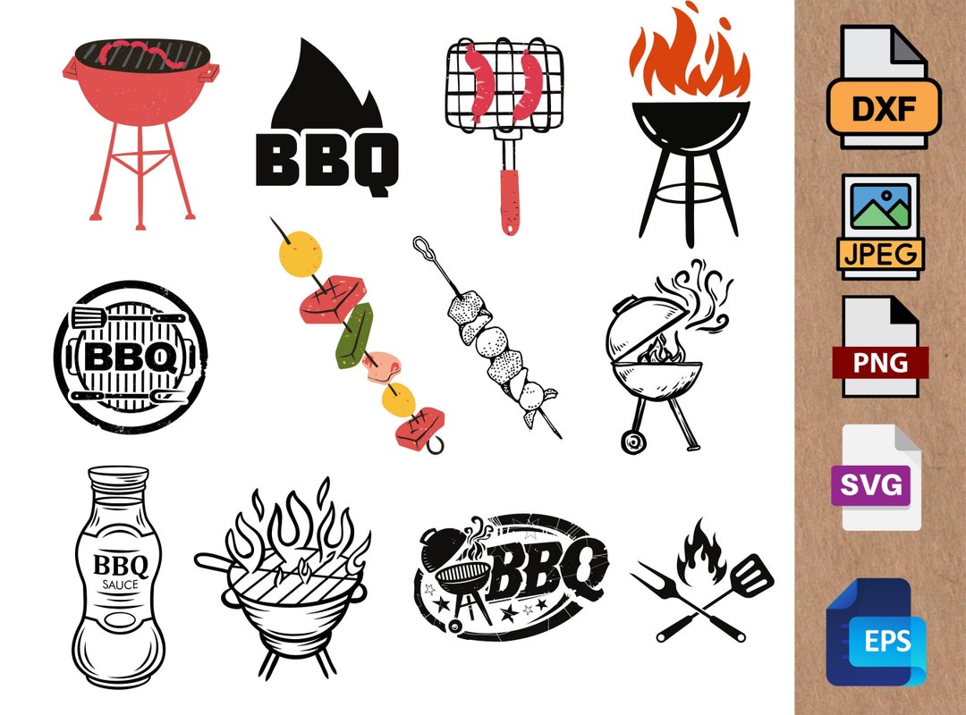 Bbq Svg Bbq Svg Files Bbq Svg Bundle Barbeque Svg Barbeque Etsy