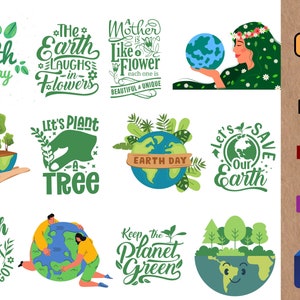 Earth Day SVG Bundle Earth SVG Recycle SVG Earth Day Quotes - Etsy