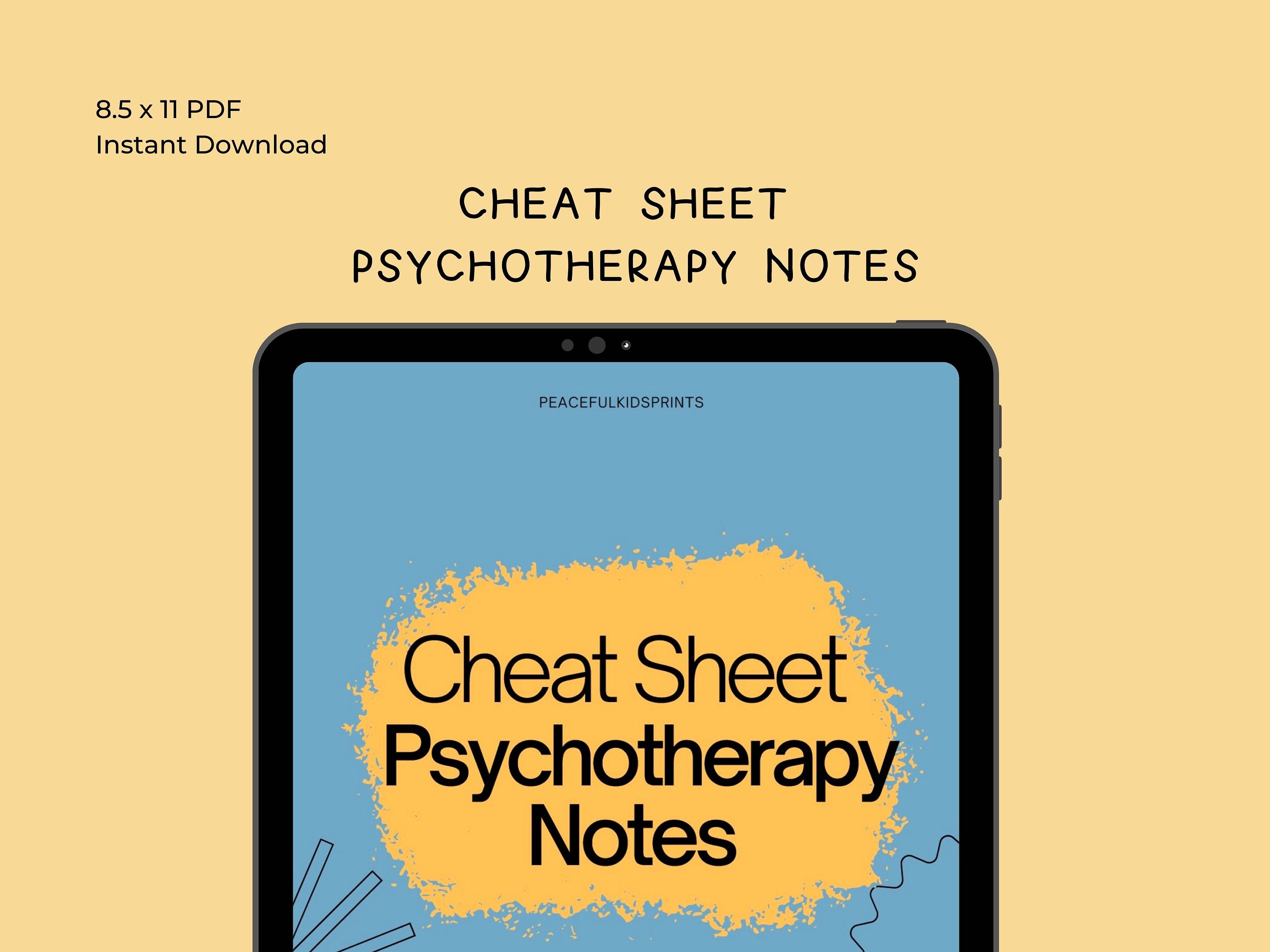 Therapy Notes Cheat Sheet and Guided References, Counselor Tools ...