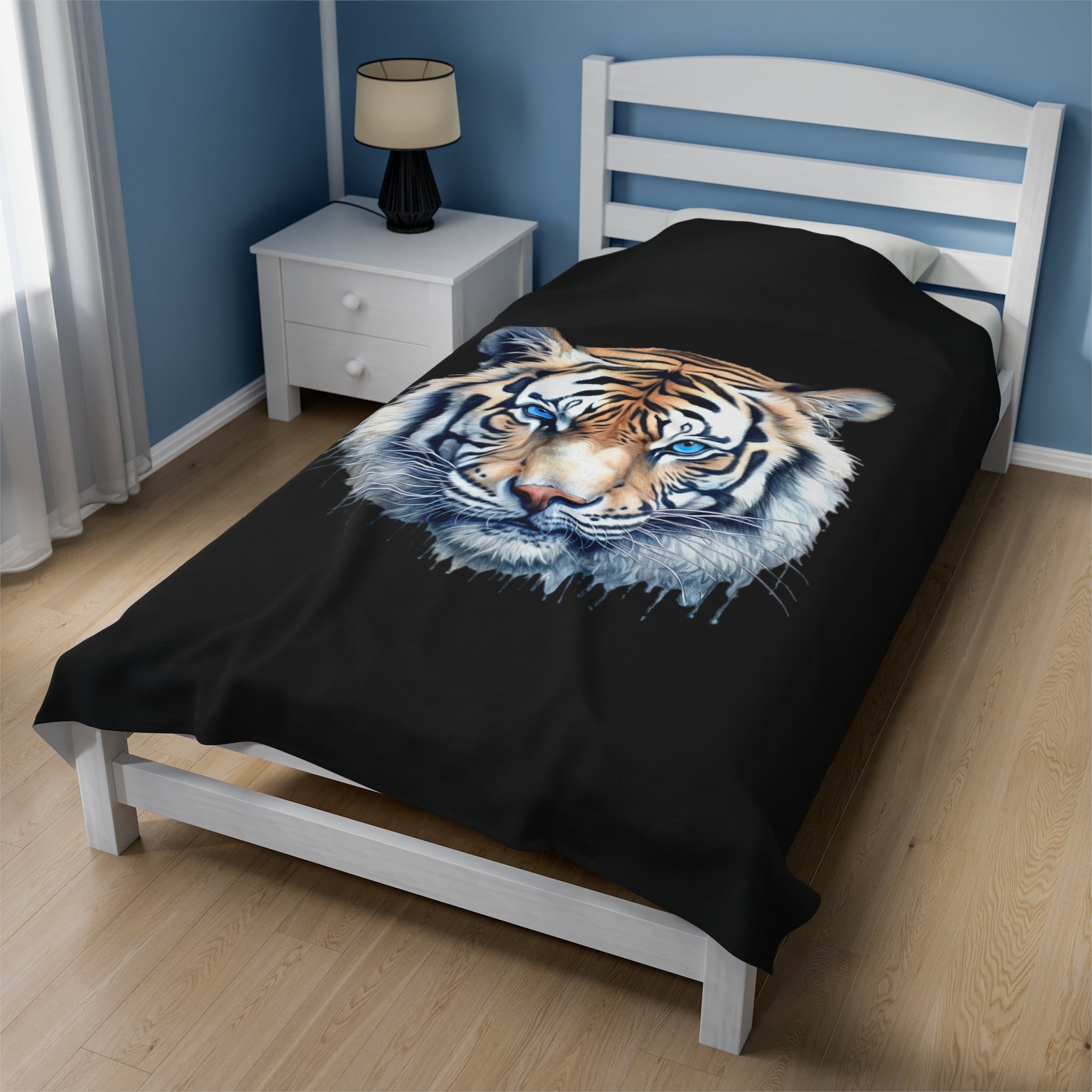 Watercolor Style Tiger -velveteen Plush Blanket - Etsy
