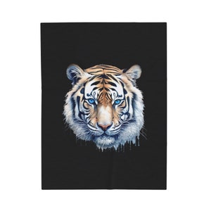 Watercolor Style Tiger -velveteen Plush Blanket - Etsy