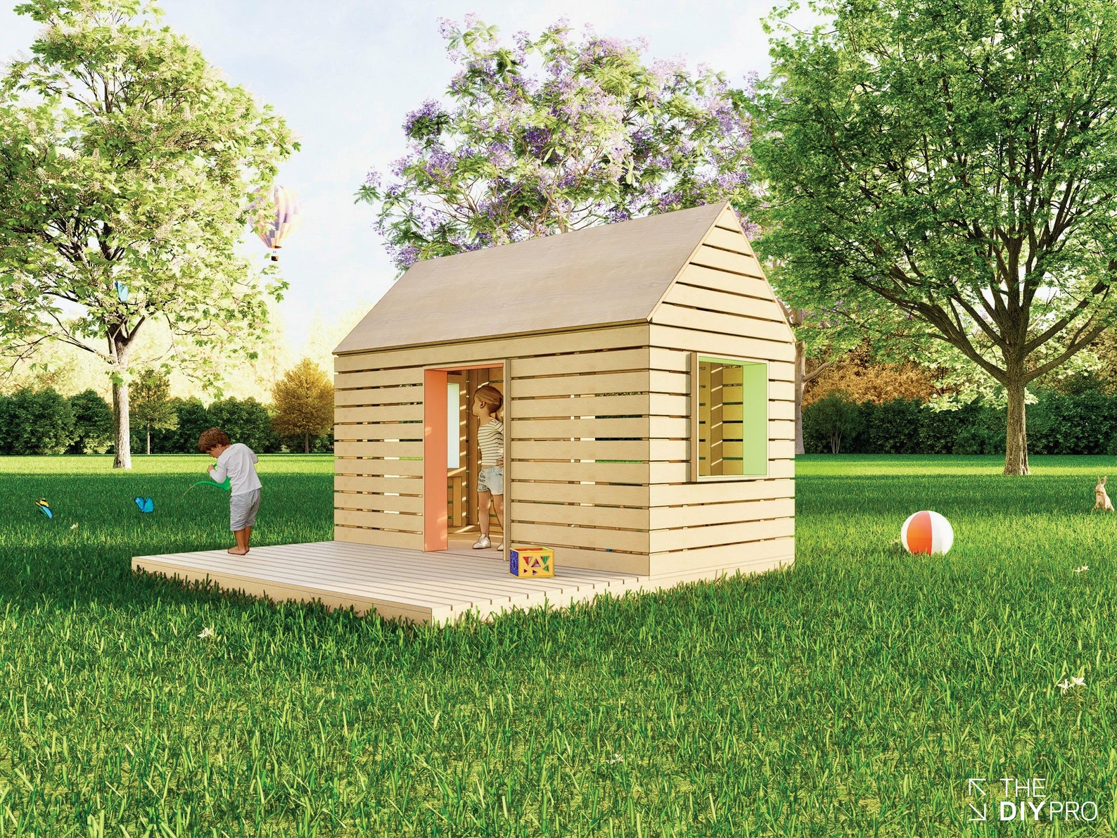 DIY Outdoor Kid's Playhouse - Digital Download PDF Plans - Etsy