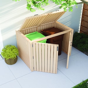 DIY Garbage Bin Storage Enclosure - Digital Download PDF Plans - Etsy