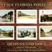 6 Vintage Florida Postcards– Digital Download – Florida Scenes – 6” X 4 ...