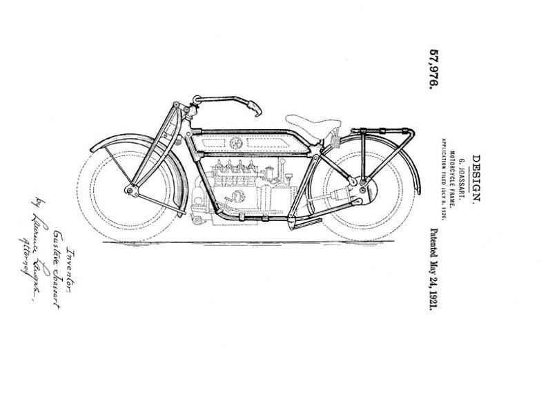 5 Motorcycle Patent Drawings – (set 7) - Digital Download – Upscaled ...