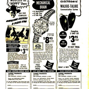 12 Vintage Comic Book Ad Pages (#2) – Public Domain – Printable - Instant Digital Download ...