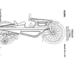 5 Motorcycle Patent Drawings – (set 7) - Digital Download – Upscaled ...