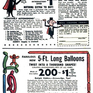 12 Vintage Comic Book Ad Pages (#2) – Public Domain – Printable - Instant Digital Download ...