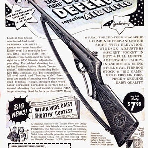 5 Vintage Daisy Rifle Comic Book Ads – Public Domain – Printable ...