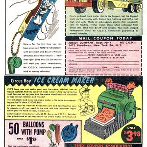 12 Vintage Comic Book Ad Pages (#2) – Public Domain – Printable - Instant Digital Download ...