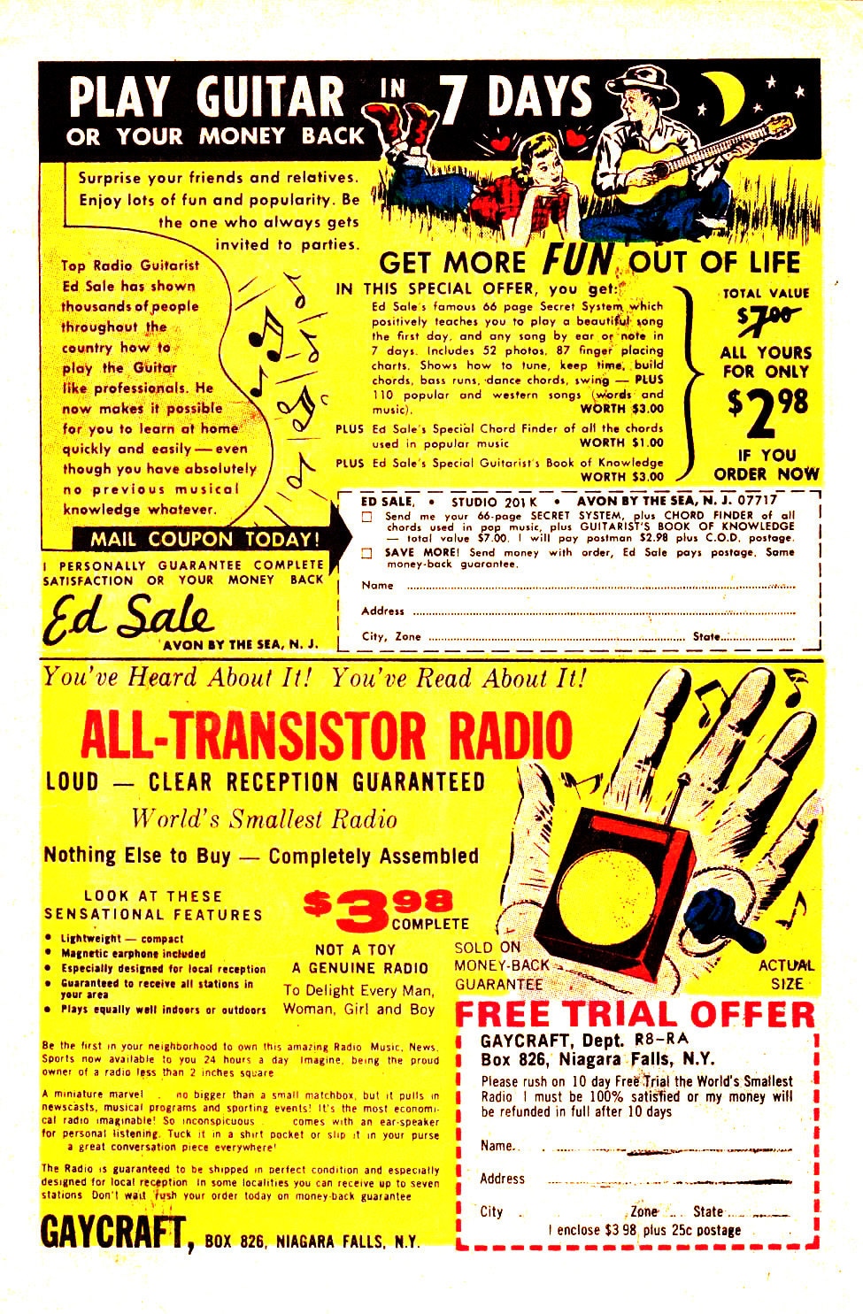 12 Vintage Comic Book Ad Pages 1 Public Domain Printable Instant ...