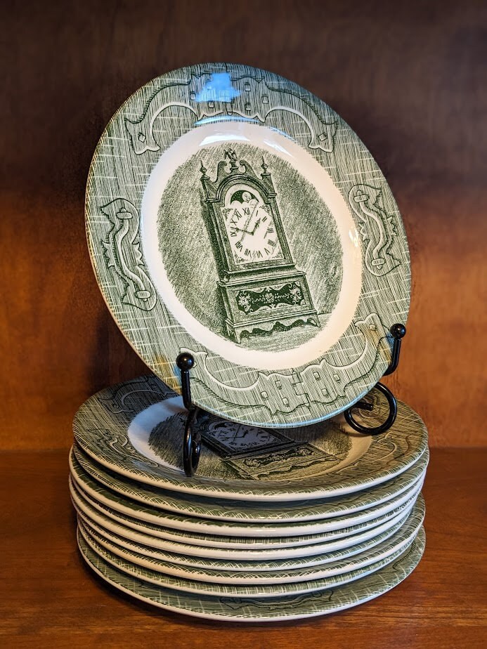Royal Old Curiosity Shop Bread Dessert Plates With Mantle - Etsy