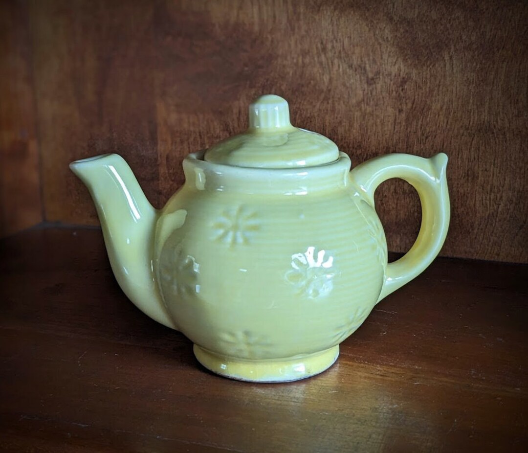 Shawnee Pottery MCM Yellow Starburst 1 Cup Mini Teapot - Etsy