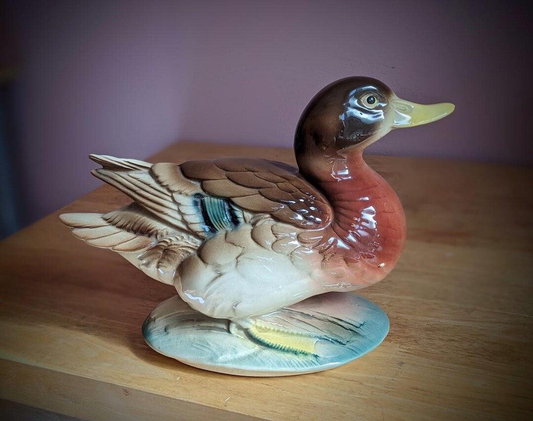 Vintage Large Ceramic Mallard Duck Hen Designed by Anthony D. Priolo ...
