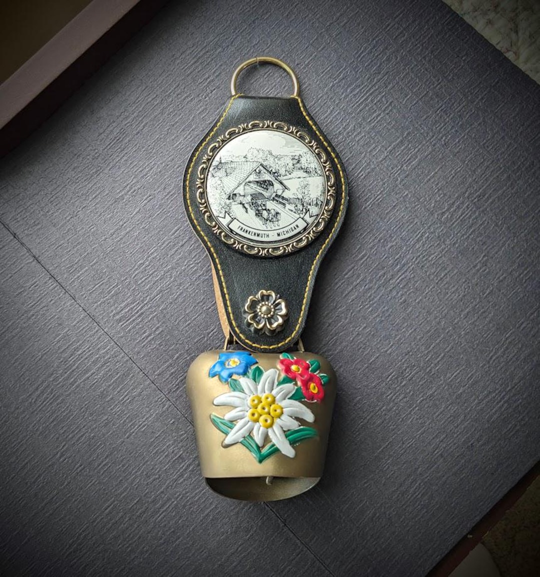 German Decorative Cowbell Souvenir of Frankenmuth Michigan - Etsy