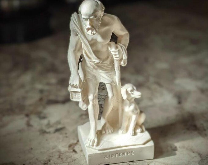 Alabaster Diogenes the Cynic Philosopher Figurine Made in Greece by Olympia Art 6 Inch - Etsy