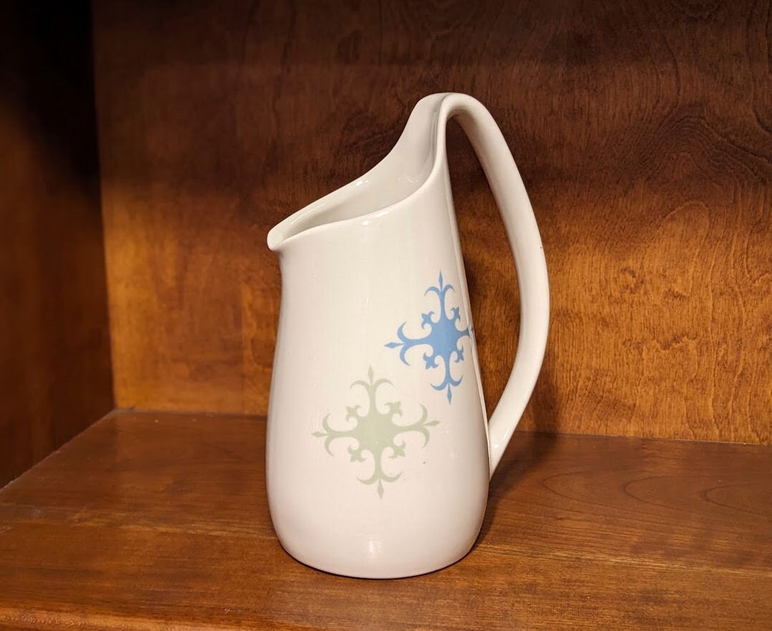 Mid Century Modern Iroquois China INFORMAL Pattern Tall Pitcher With ...
