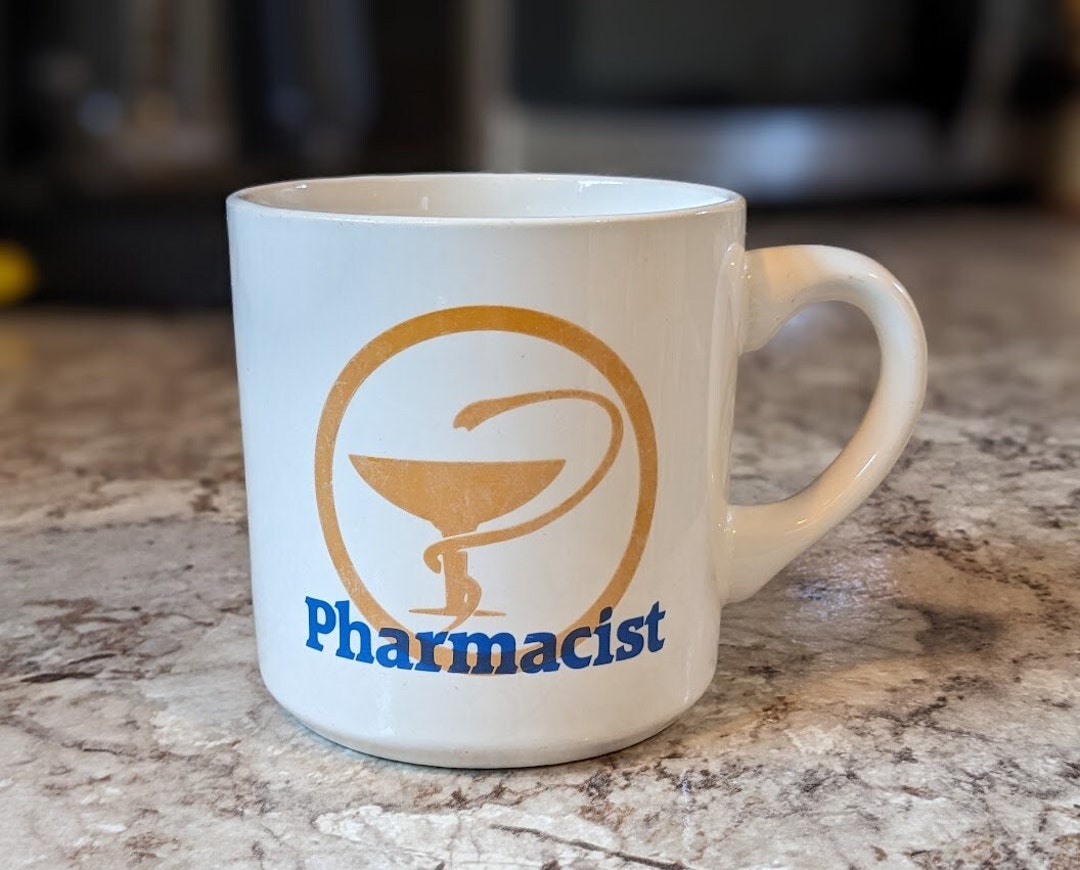 Vintage Pharmacist Drugstore Logo Ceramic Coffee Cup Mug - Etsy