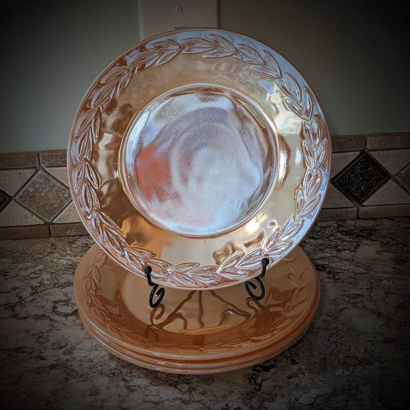 Peach Lusterware - Etsy