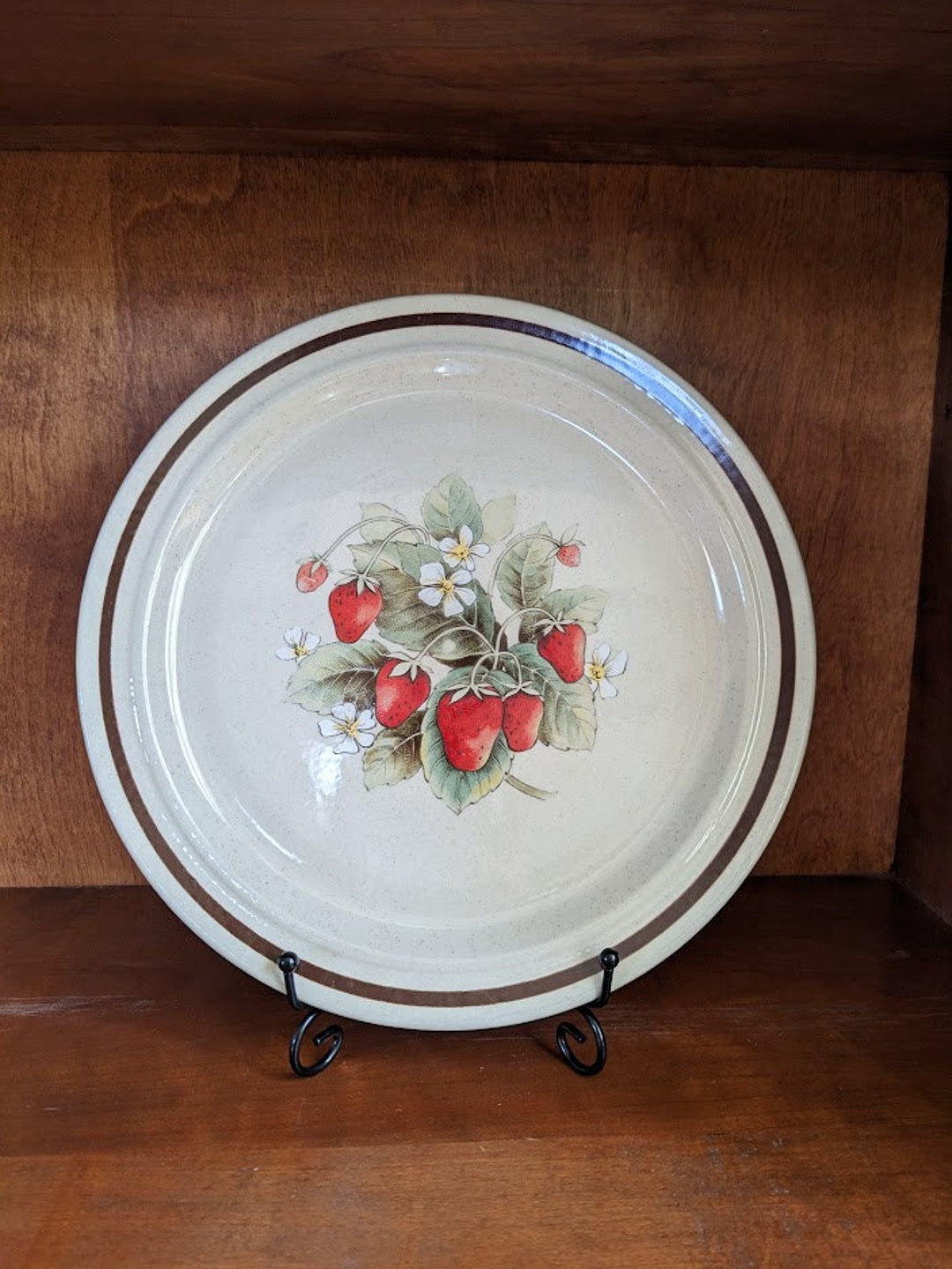 Ranmaru Strawberry Pattern Glendale Dinner Plates ~ Set of 4 - Etsy