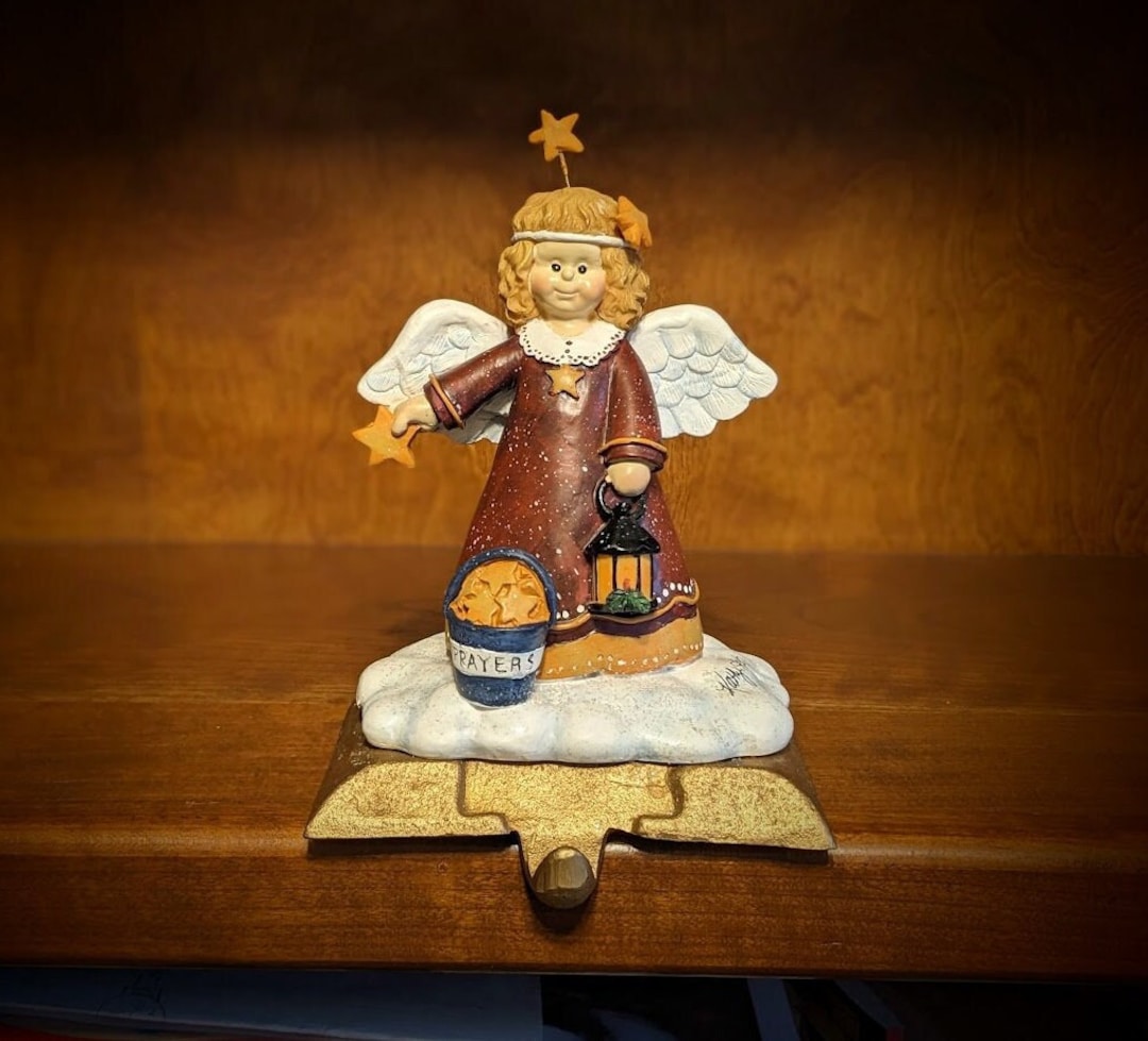Kathy Hatch Angel in the Clouds Christmas Stocking Holder/ornament - Etsy