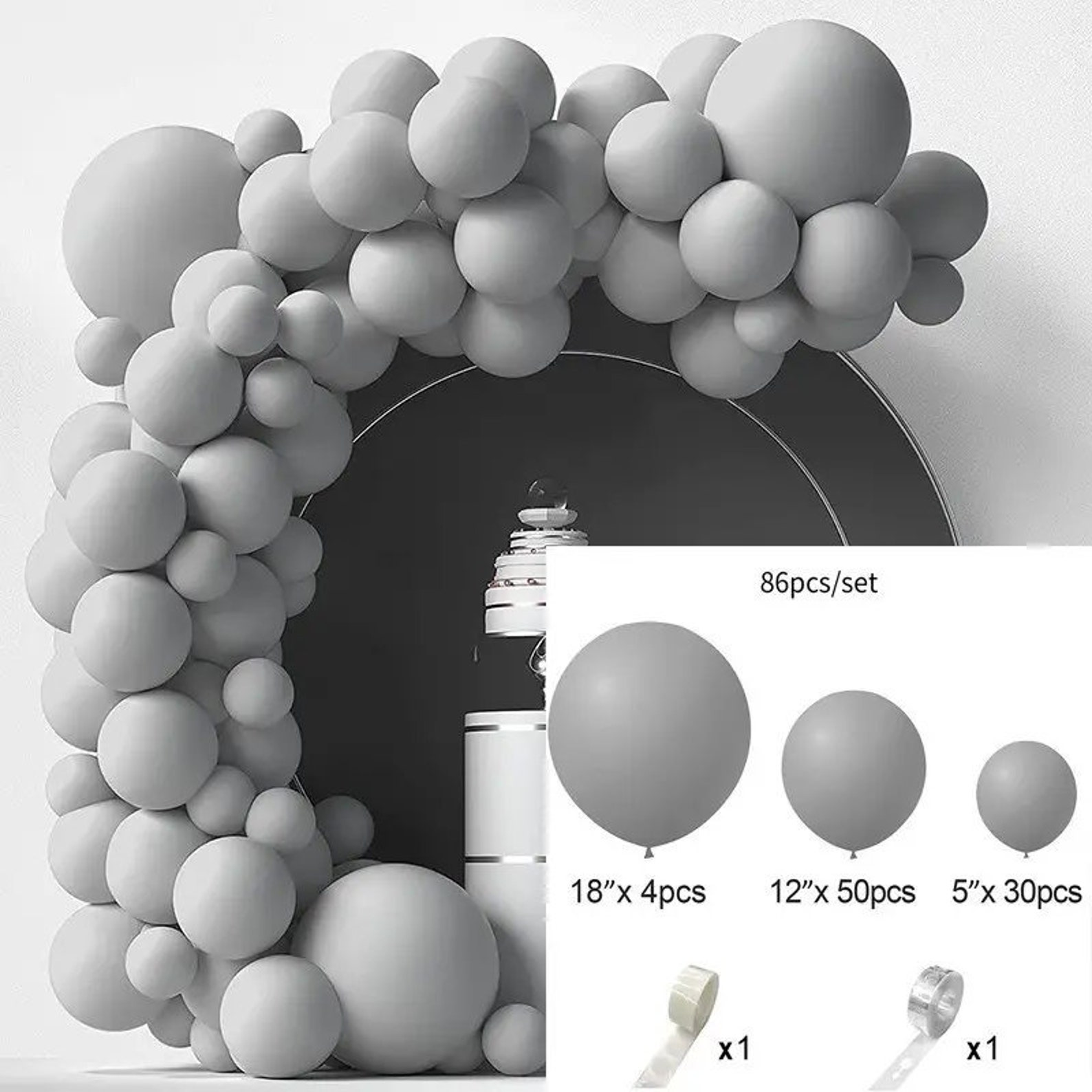 Balloon Arch Kits 86 Pieces - Etsy