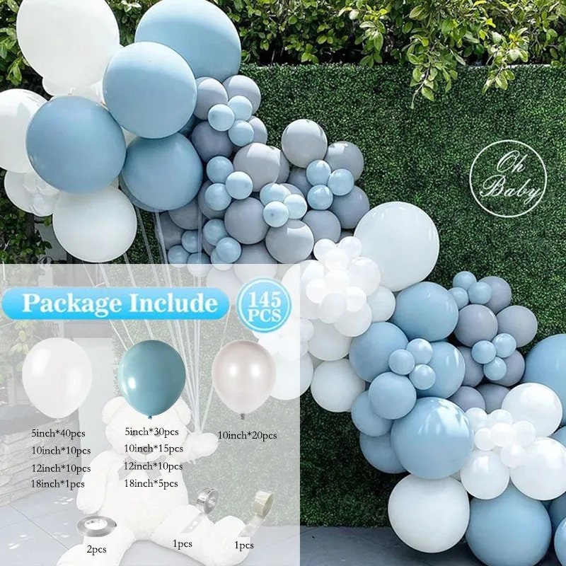 Blue Balloon Arch Kit - 145 Pieces! - Etsy