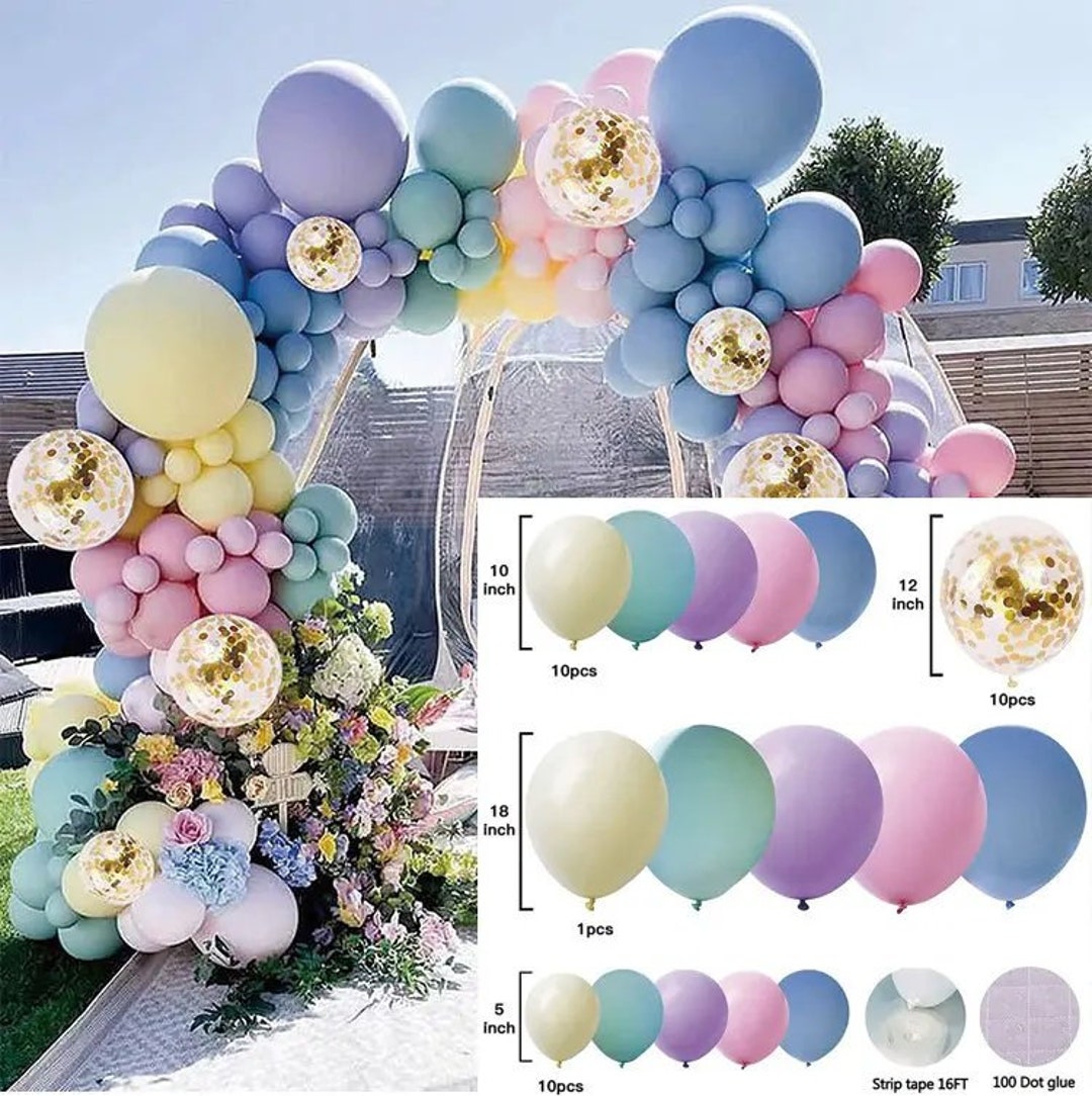 Pastel Balloon Arch Kit - 117 Pieces! - Etsy