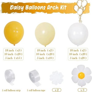 Daisy Flower Balloon Arch Kit - 117 Pieces! - Etsy