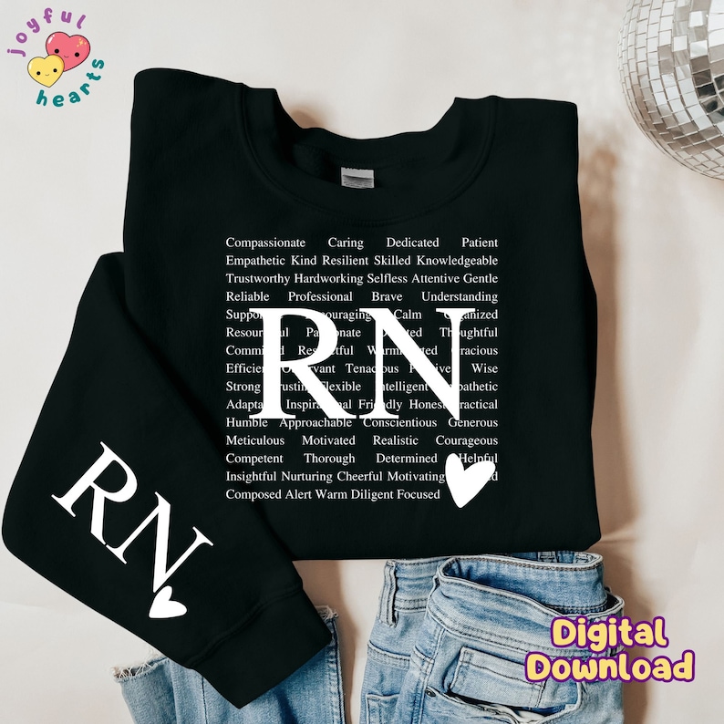Registered Nurse Png Custom Name RN Png Sublimation Design, Cute ...